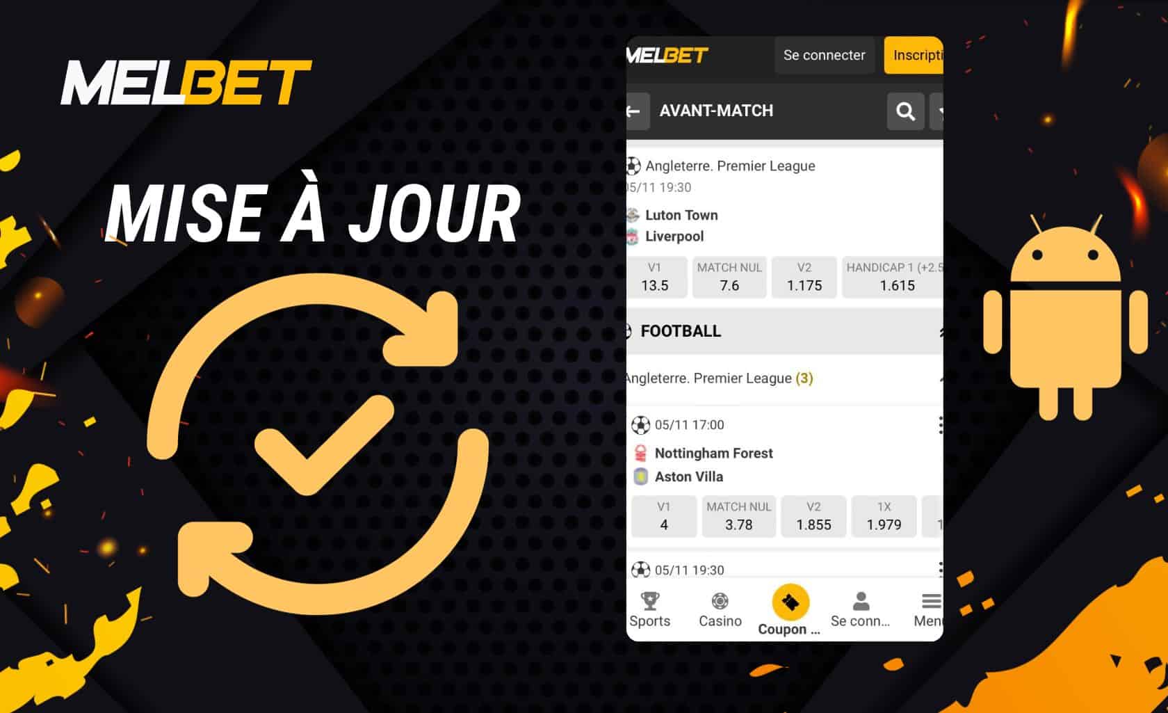 Melbet APK - Télécharger pour Android et IOS en Côte d'Ivoire