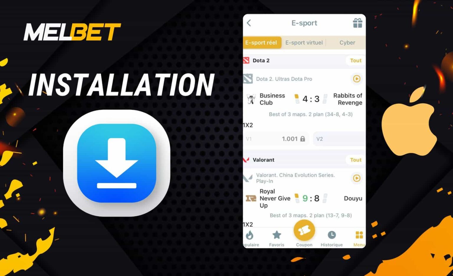 Melbet Apk - Télécharger pour Android et IOS en Côte d'Ivoire